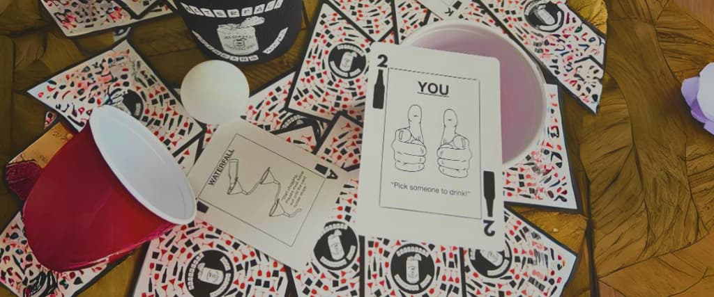 How to play the Waterfall Drinking Game - Visiting Australia